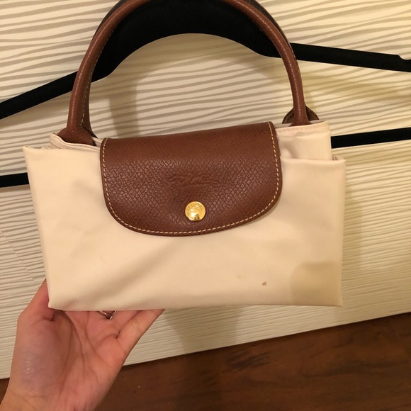 Longchamp | Bags | White Le Pliage Longchamp | Poshmark
